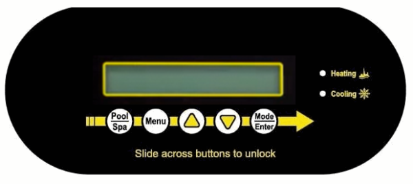 5 Button Display - AquaCal Website