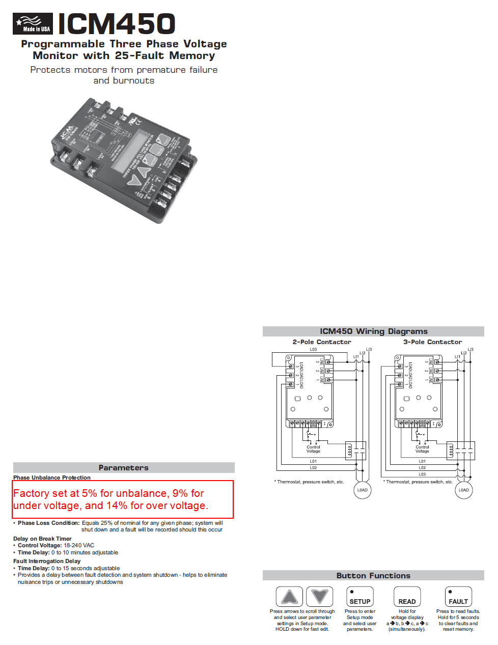 ICM Digital 3-Phase Monitor